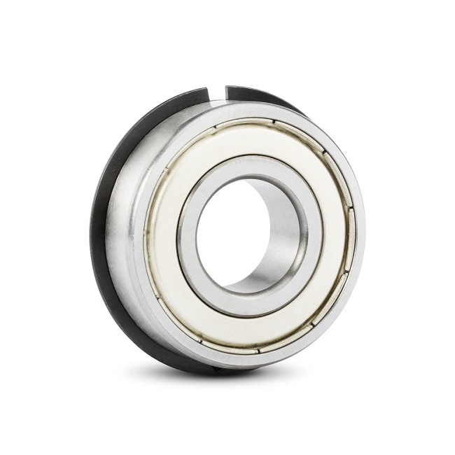 SKF 6200-2ZNR Shielded Ball Bearing With Snap Ring 10mm x 30mm x 9mm ...