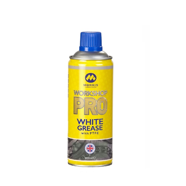 MORRIS Workshop Pro White Spray Grease With PTFE - Ashley Bearings Ltd