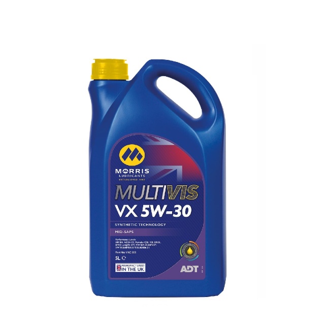 MORRIS Multivis ADT VX 5W-30 Automotive Engine Oil - 5 Litres - Pack of ...