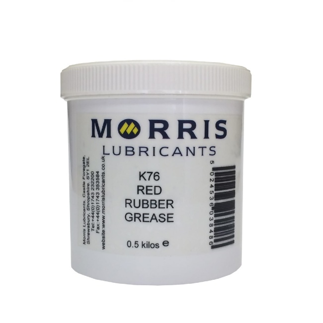 MORRIS K76 Red Rubber Grease - Ashley Bearings Ltd