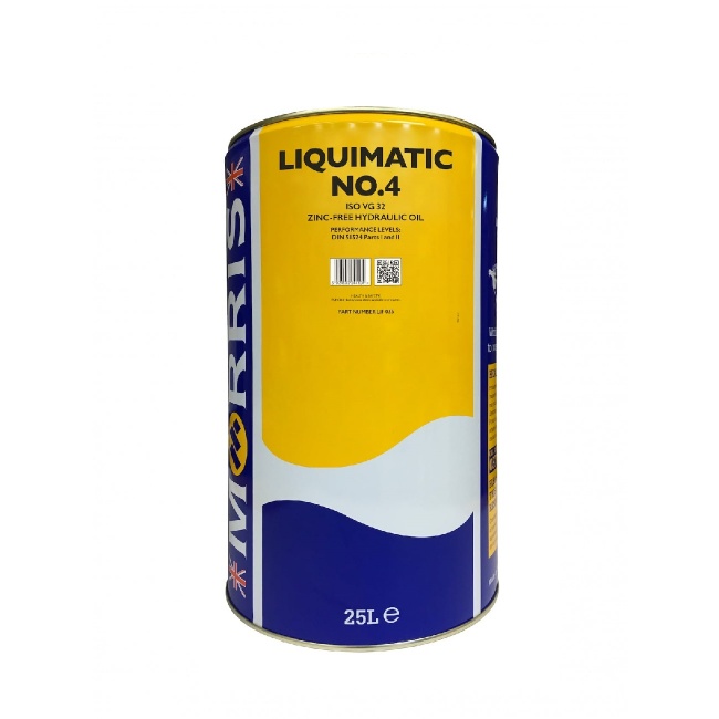 MORRIS Liquimatic 4 (ISO VG32) Zinc-Free Hydraulic Oil - 25 Litres ...