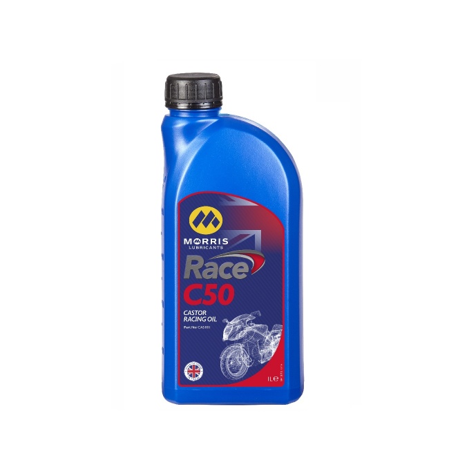 MORRIS Race C50 Castor Based Motorcycle Engine Oil - Ashley Bearings Ltd