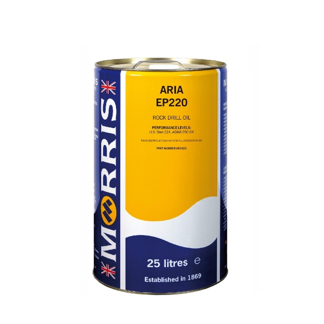 MORRIS Aria EP 220 Rock Drill Oil - 25 Litres - Ashley Bearings Ltd