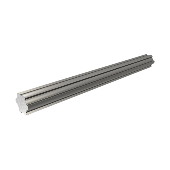 SPS25X21X5/1 Metric Steel Splined Shaft 25x21x5 with 6 Splines x 1000mm ...