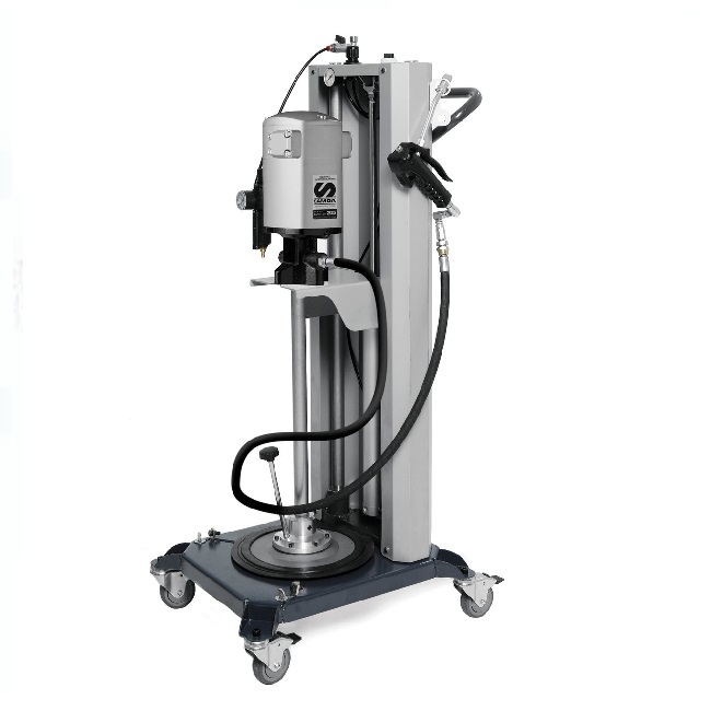 424063 SAMOA Pumpmaster 35 - 60:1 Ratio Air Operated Mobile Grease ...