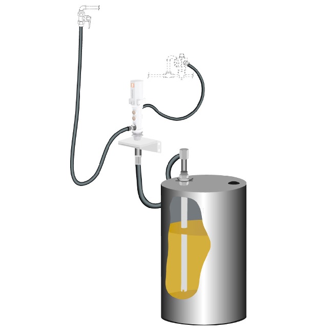 379400 SAMOA Pumpmaster 4 - 3:1 Ratio Air Operated High Volume Wall ...