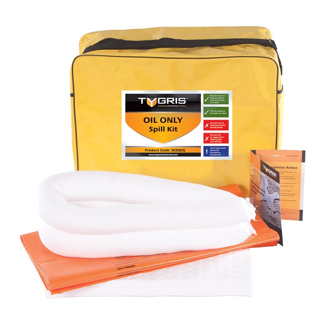TYGRIS On-The-Go Oil Only Spill Kit 50L - SK50(O) - Ashley Bearings Ltd