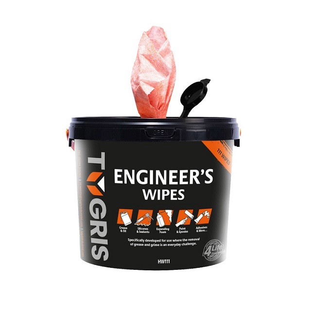 TYGRIS Engineers Wipes - HW111 - Box of 8 - Ashley Bearings Ltd